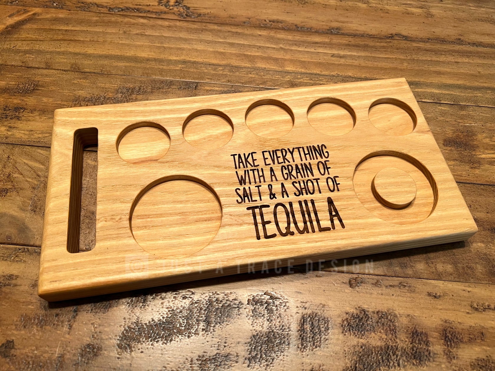 Tequila Flight Board, Tequila Shot Board, Serving Tray, Tequila Gift ...